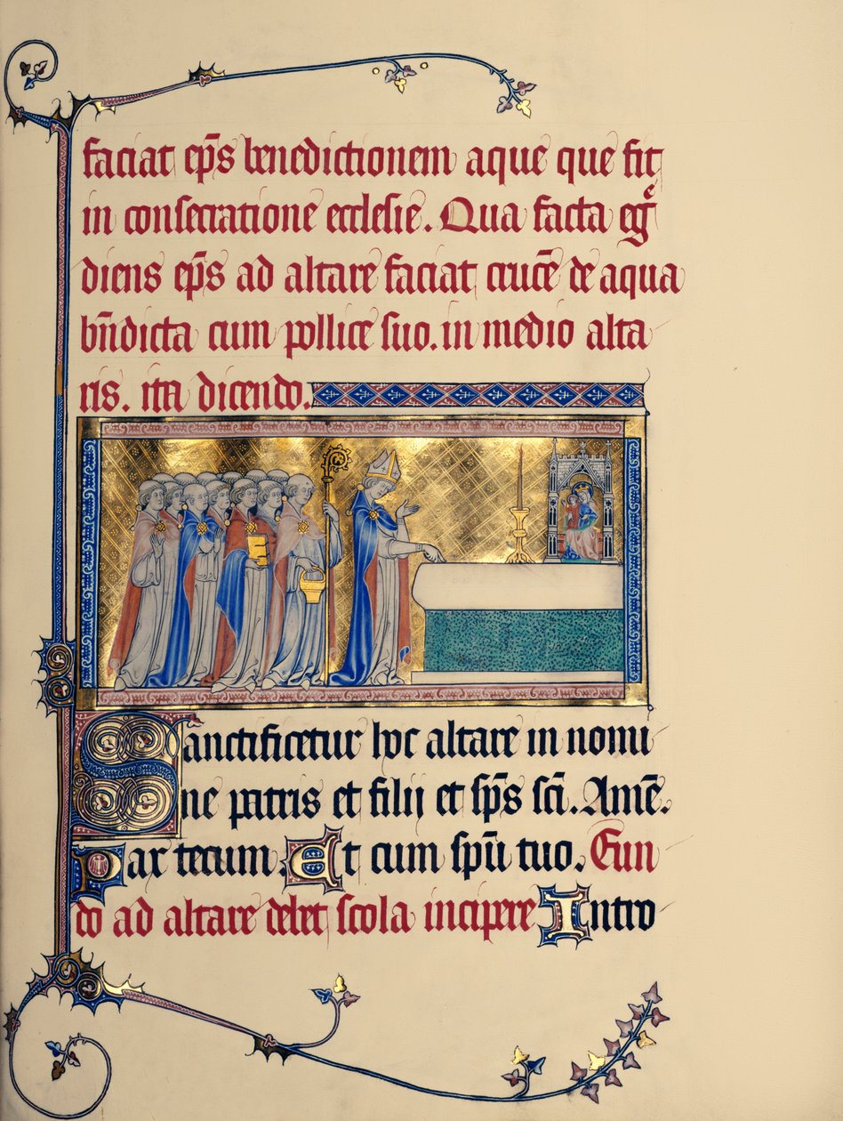 Dedication of a Church, from the Metz Pontifical